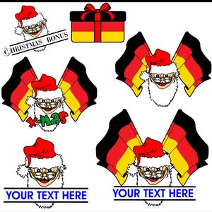 Flag and Cardio of Germany, in Dxf, Svg, Png, Eps and Jpg Files Unique ...