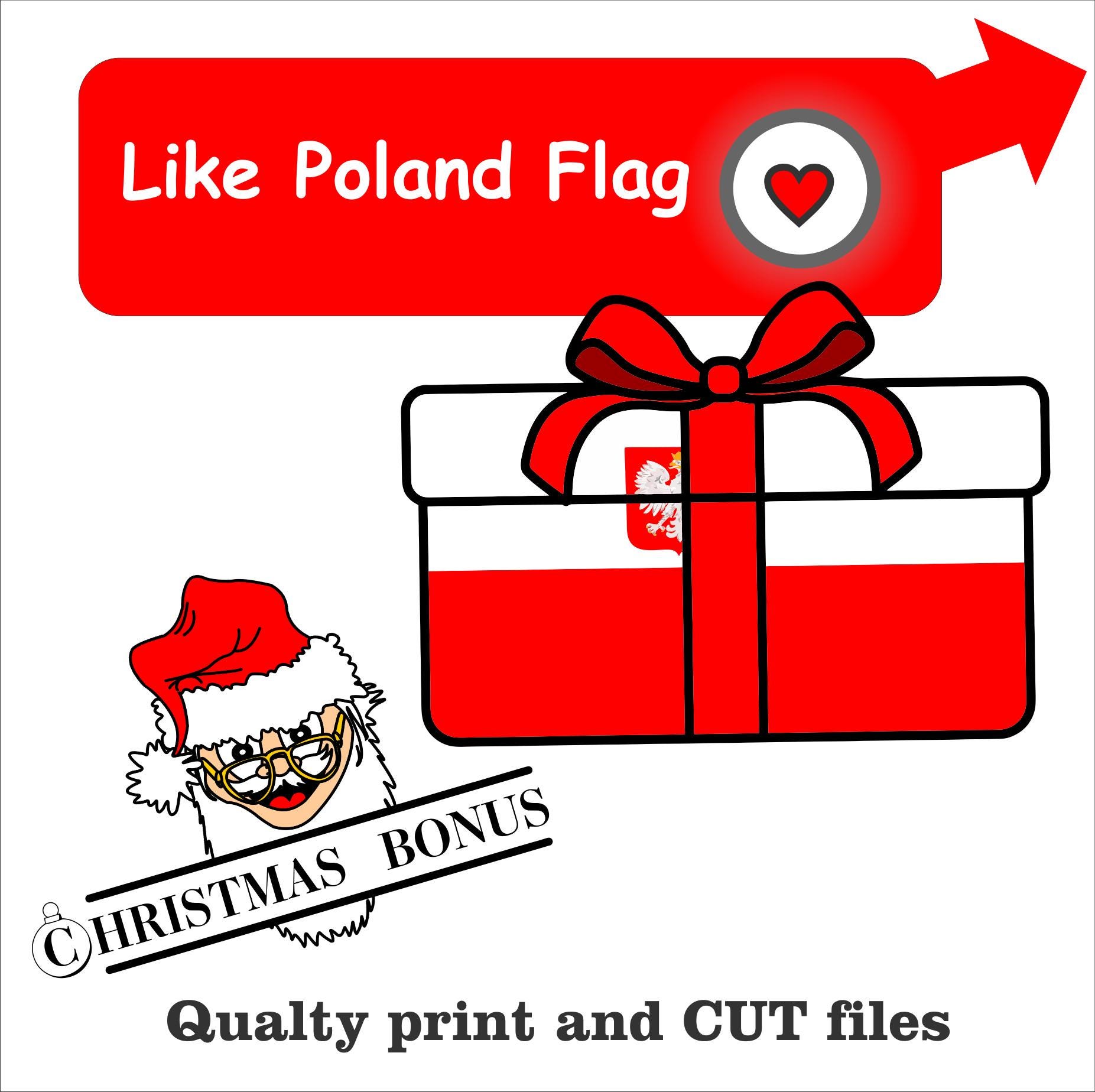 Flagge und Cardio von Polen in dxf-, svg-, png-, eps- und jpg-Dateien ...