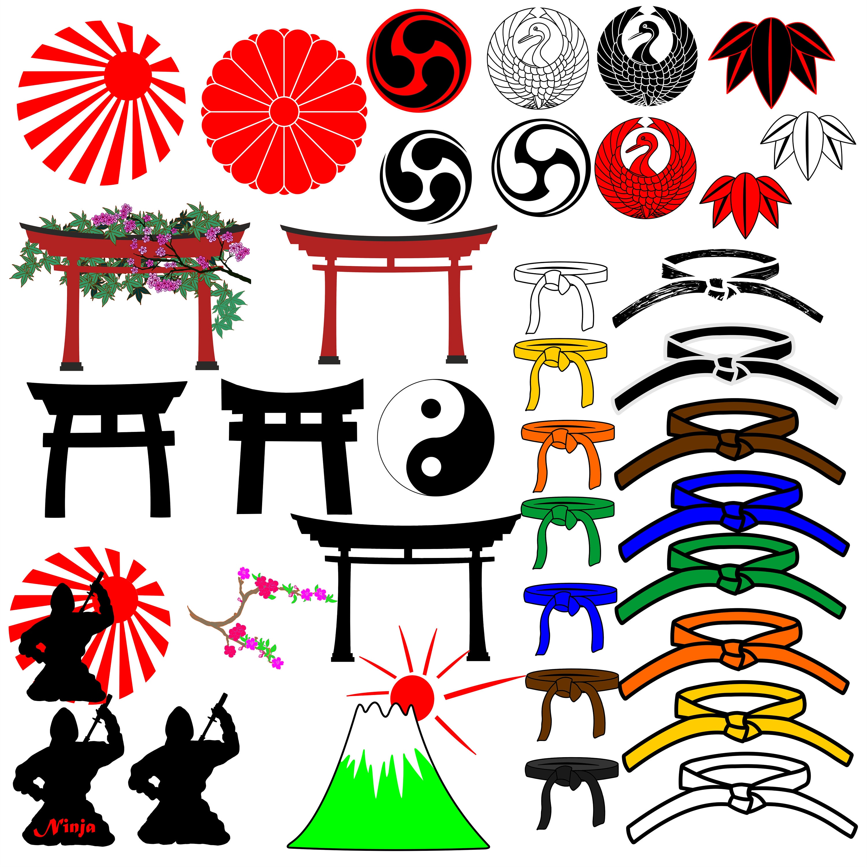 Shito Karate Clipart and Cutting Files. Files as Dxf-svg-png-eps-jpg ...