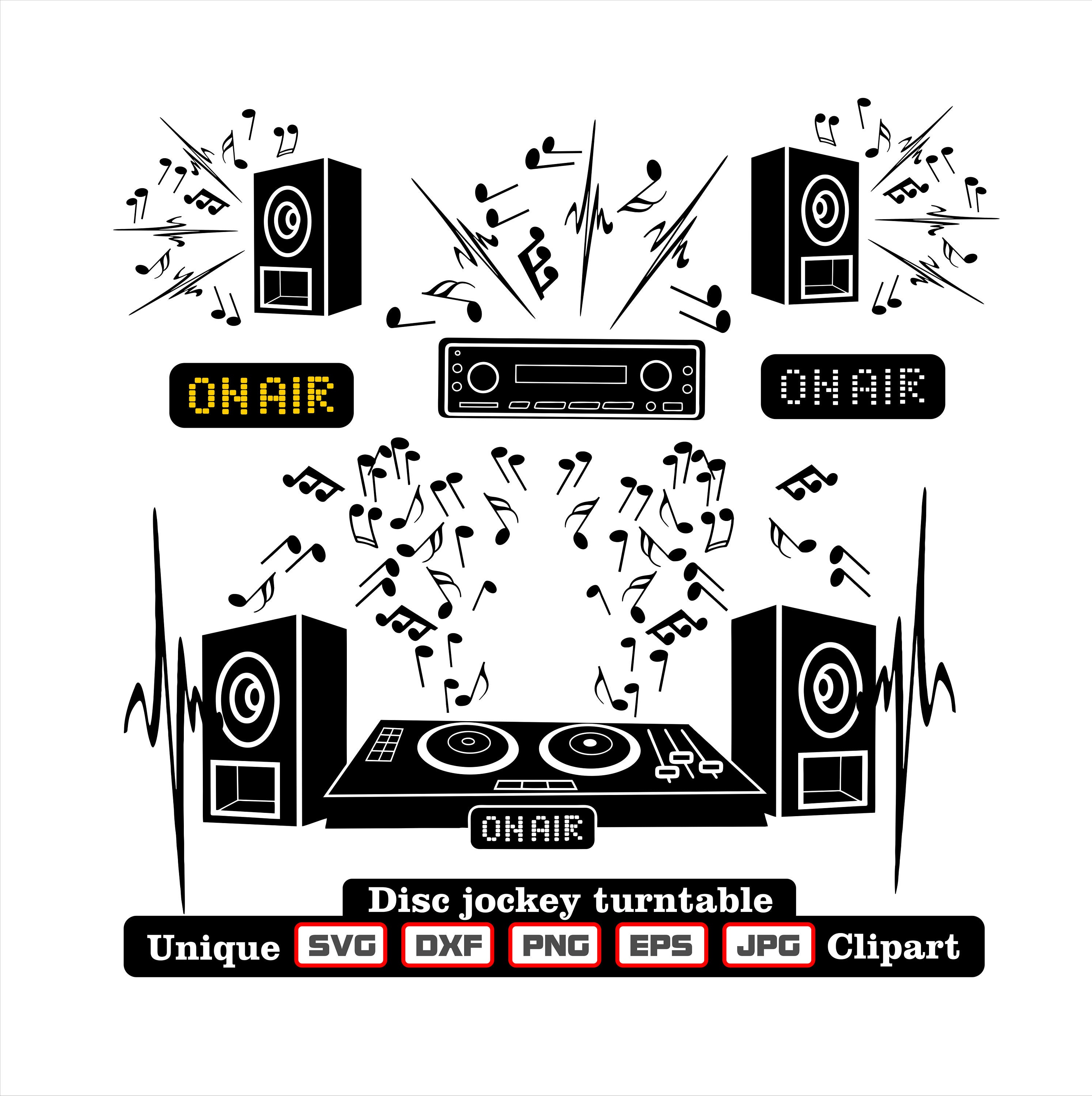 Unique Deejay Artwork as Dxf-svg-png-eps-jpg Illustrations for ...