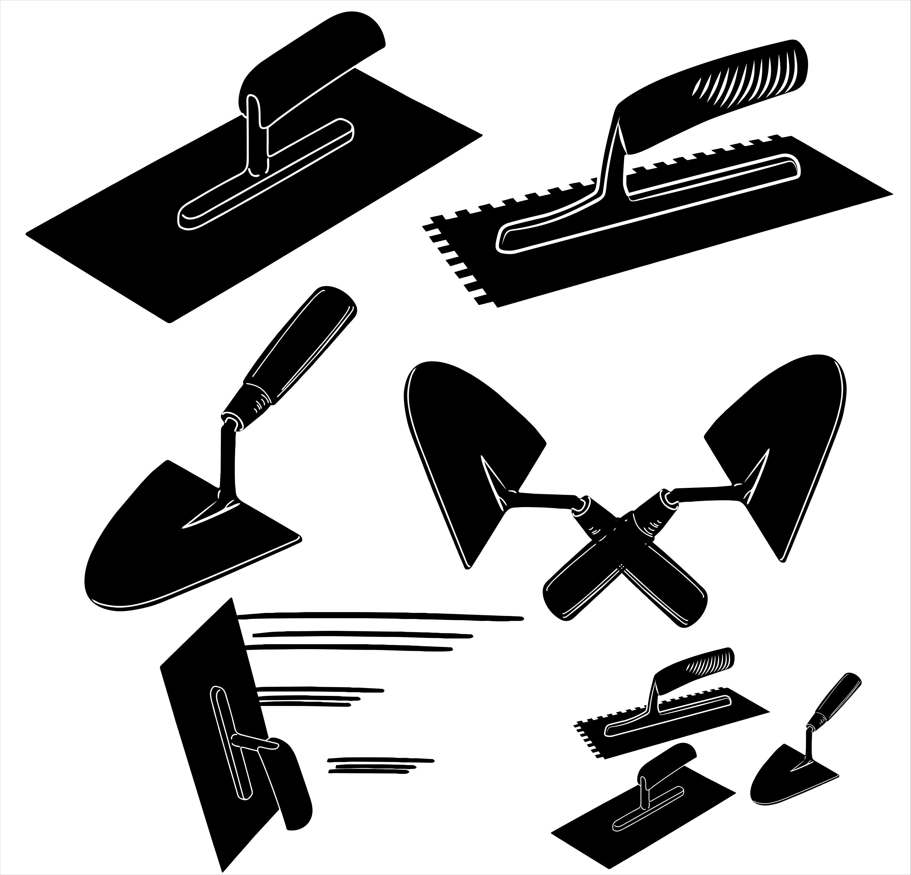 Unique Bricklayer - Plasterer - Tiler Artwork as Dxf-svg-png-eps-jpg ...