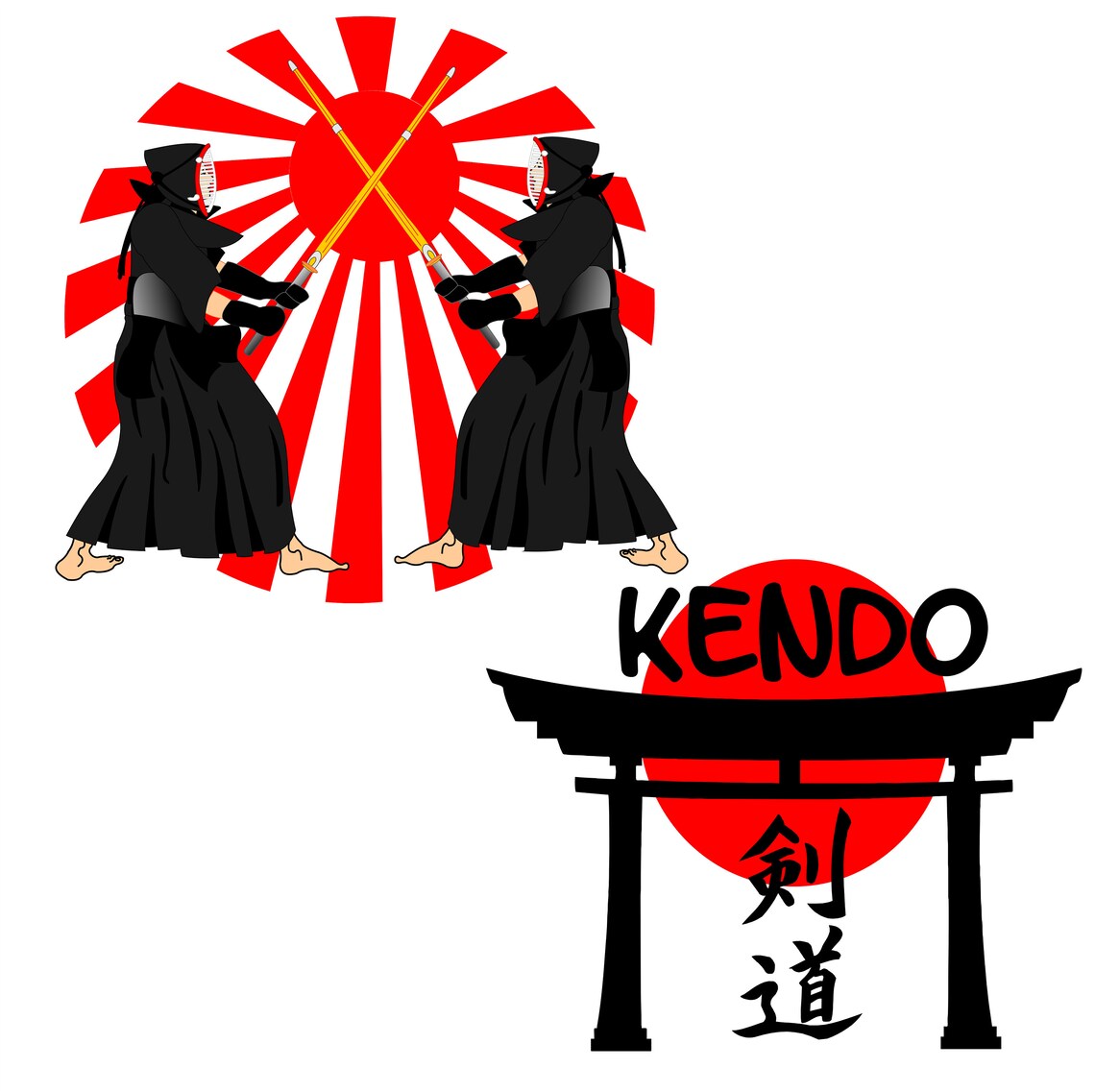 Unique Kendo Clipart and Cut Files. as Dxf-svg-png-eps-jpg ...