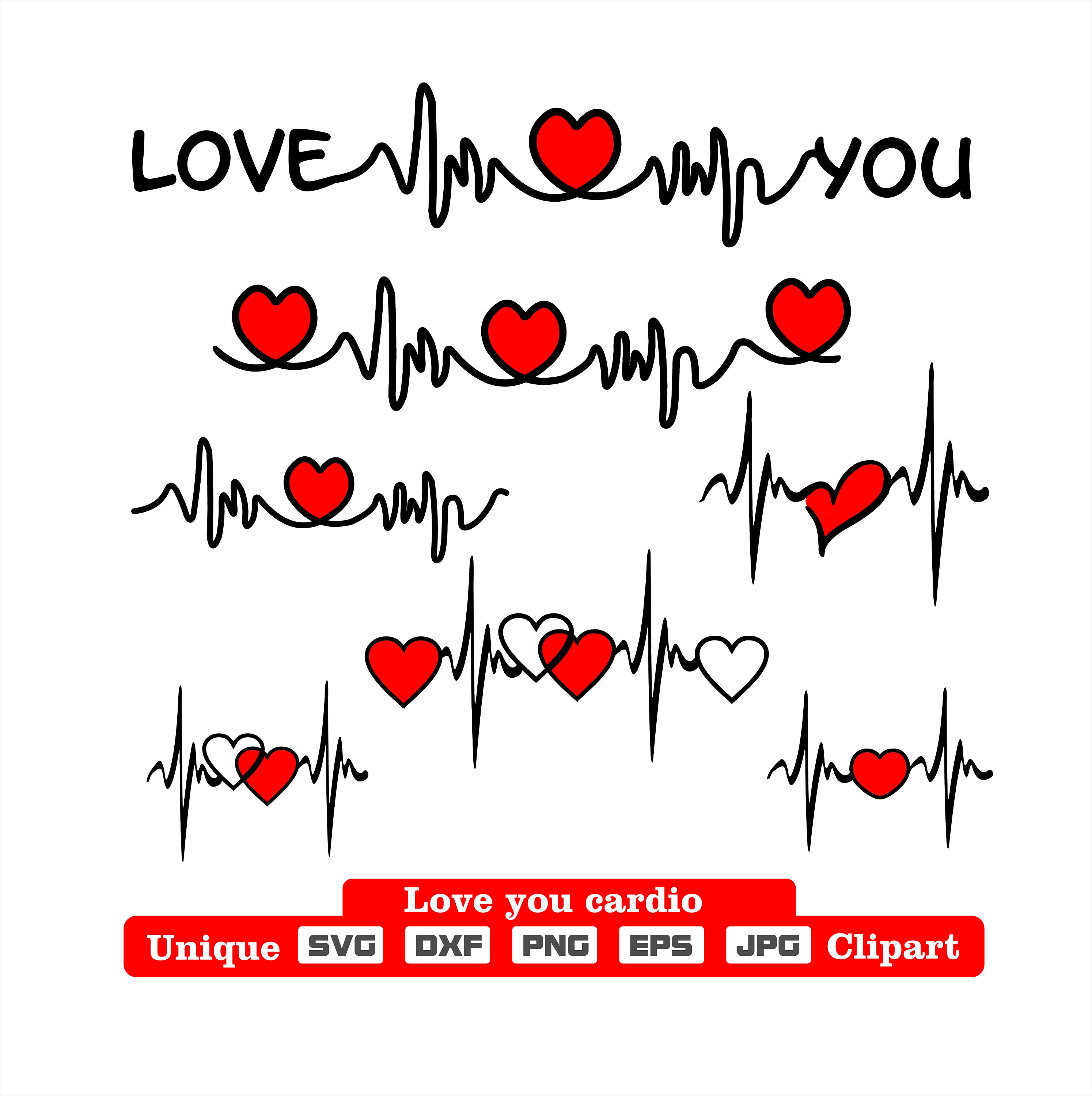 Unique Cardio Artwork as Dxf-svg-png-eps-jpg Illustrations for ...