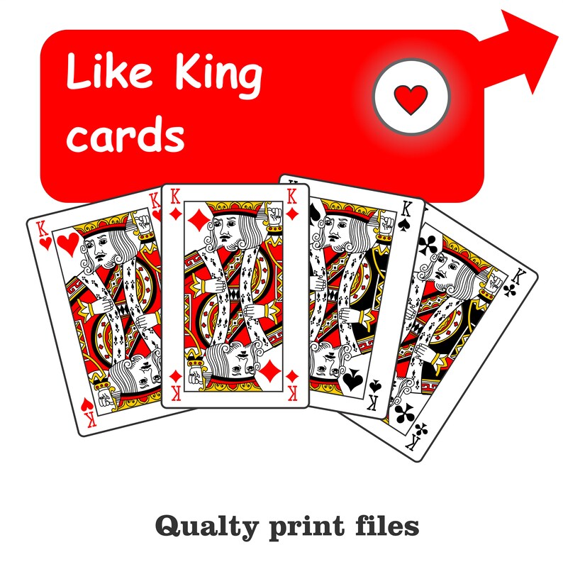 King Playing Card Clip Art Pdf, Svg, Png,eps, Jpg, for Shirt Design ...
