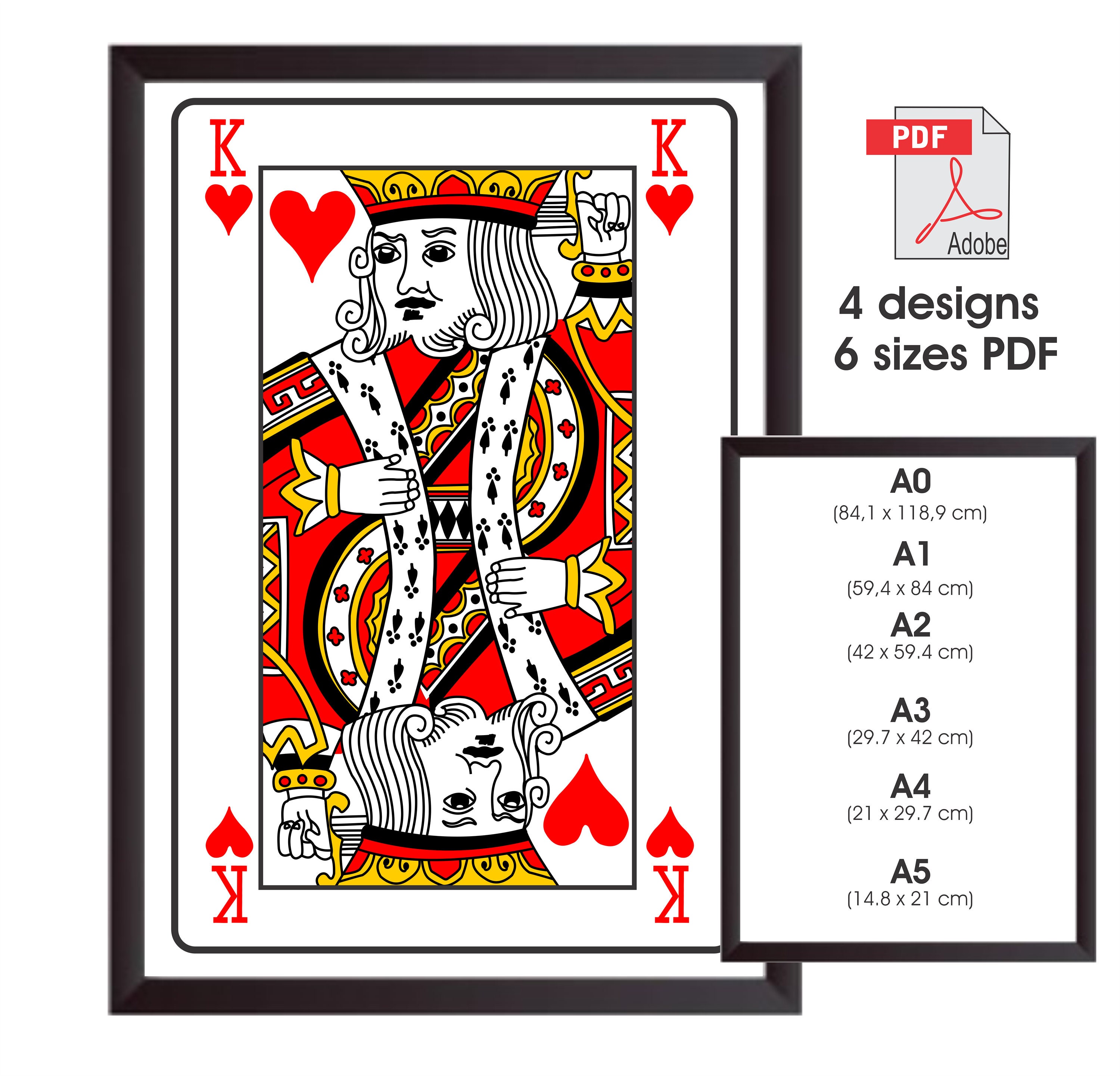 King Playing Card Clip Art Pdf, Svg, Png,eps, Jpg, for Shirt Design ...