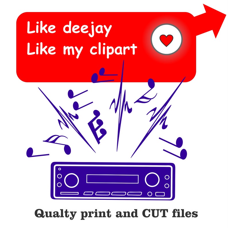 Unique Deejay Artwork as Dxf-svg-png-eps-jpg Illustrations for Engraving, Laser Cutting ...