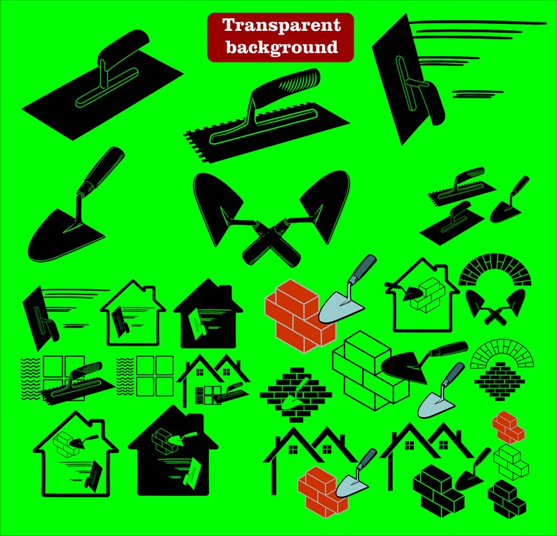 Unique Bricklayer - Plasterer - Tiler Artwork as Dxf-svg-png-eps-jpg ...