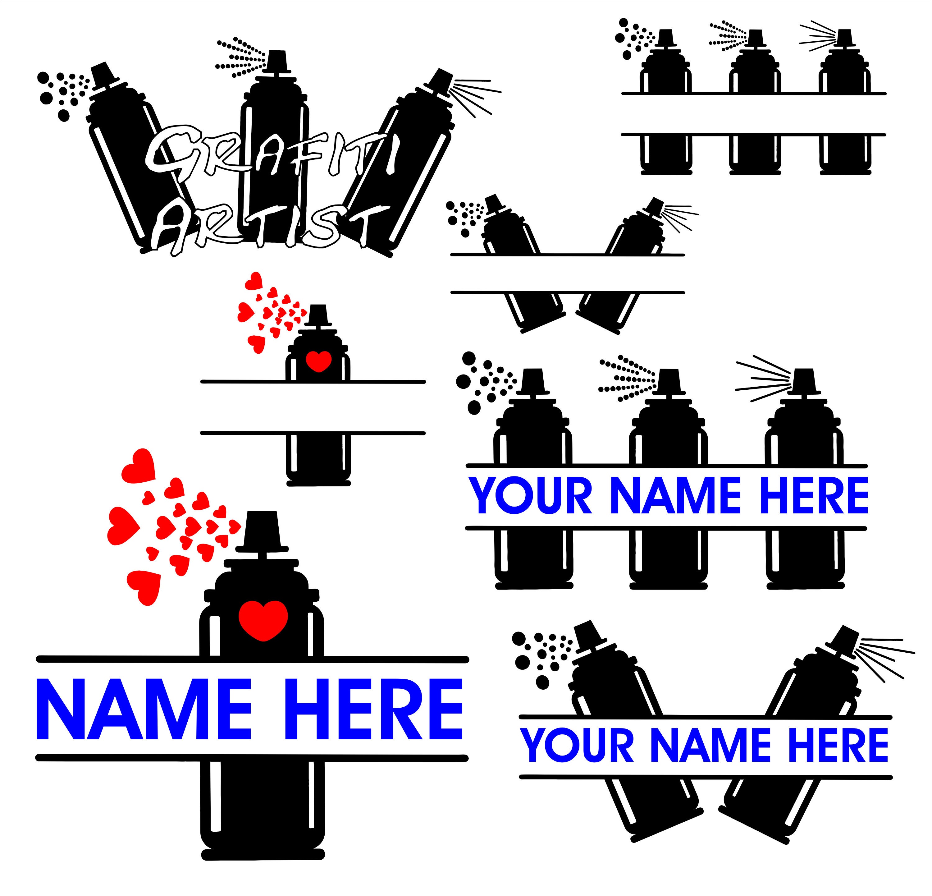 Unique Airbrush Clipart as Dxf-svg-png-eps-jpg Illustrations for ...