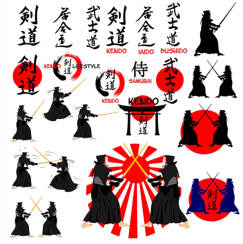 Unique Kendo Clipart and Cut Files. as Dxf-svg-png-eps-jpg ...
