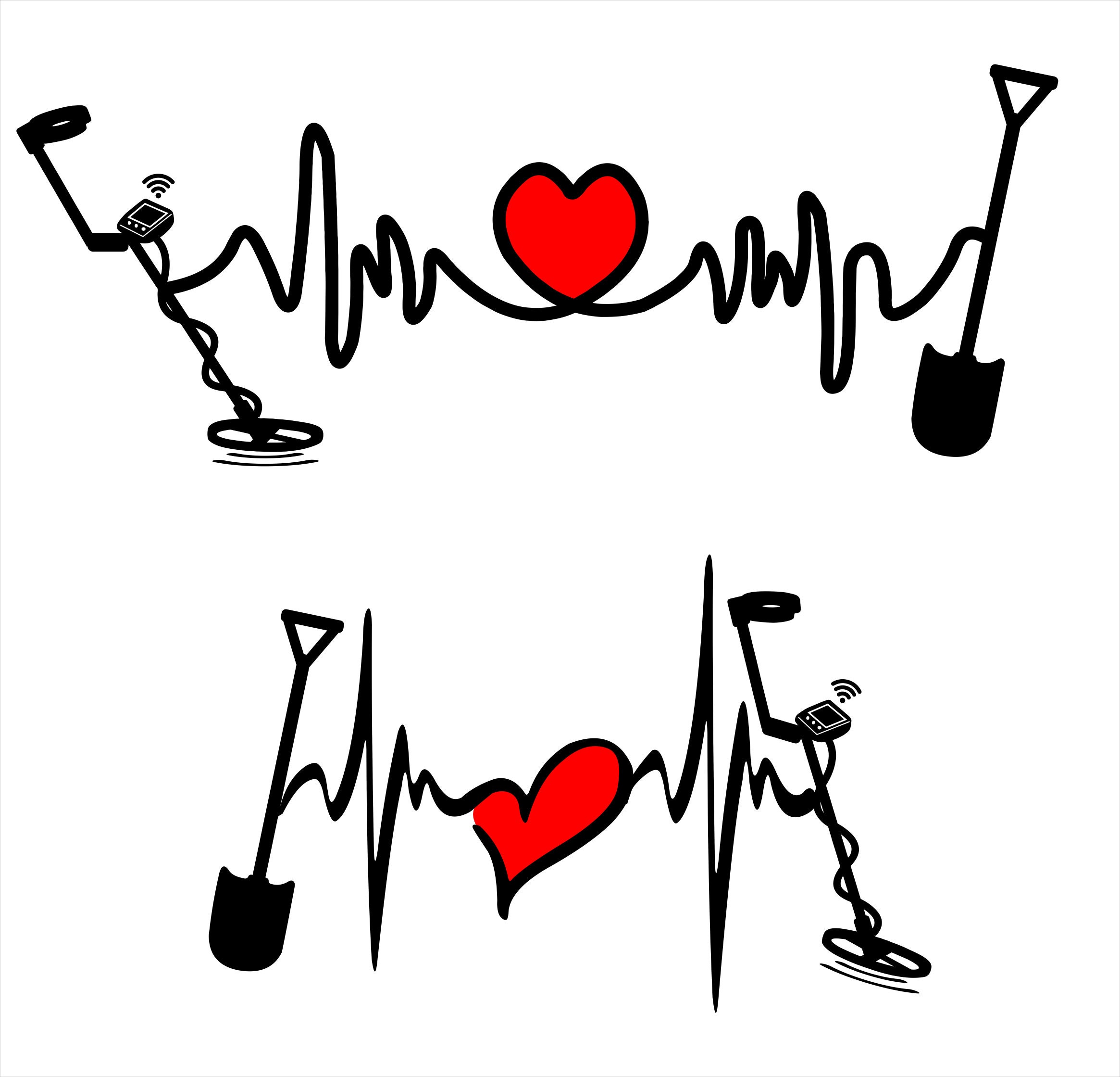 Unique Metal Detector Artwork as Dxf-svg-png-eps-jpg Illustrations for ...