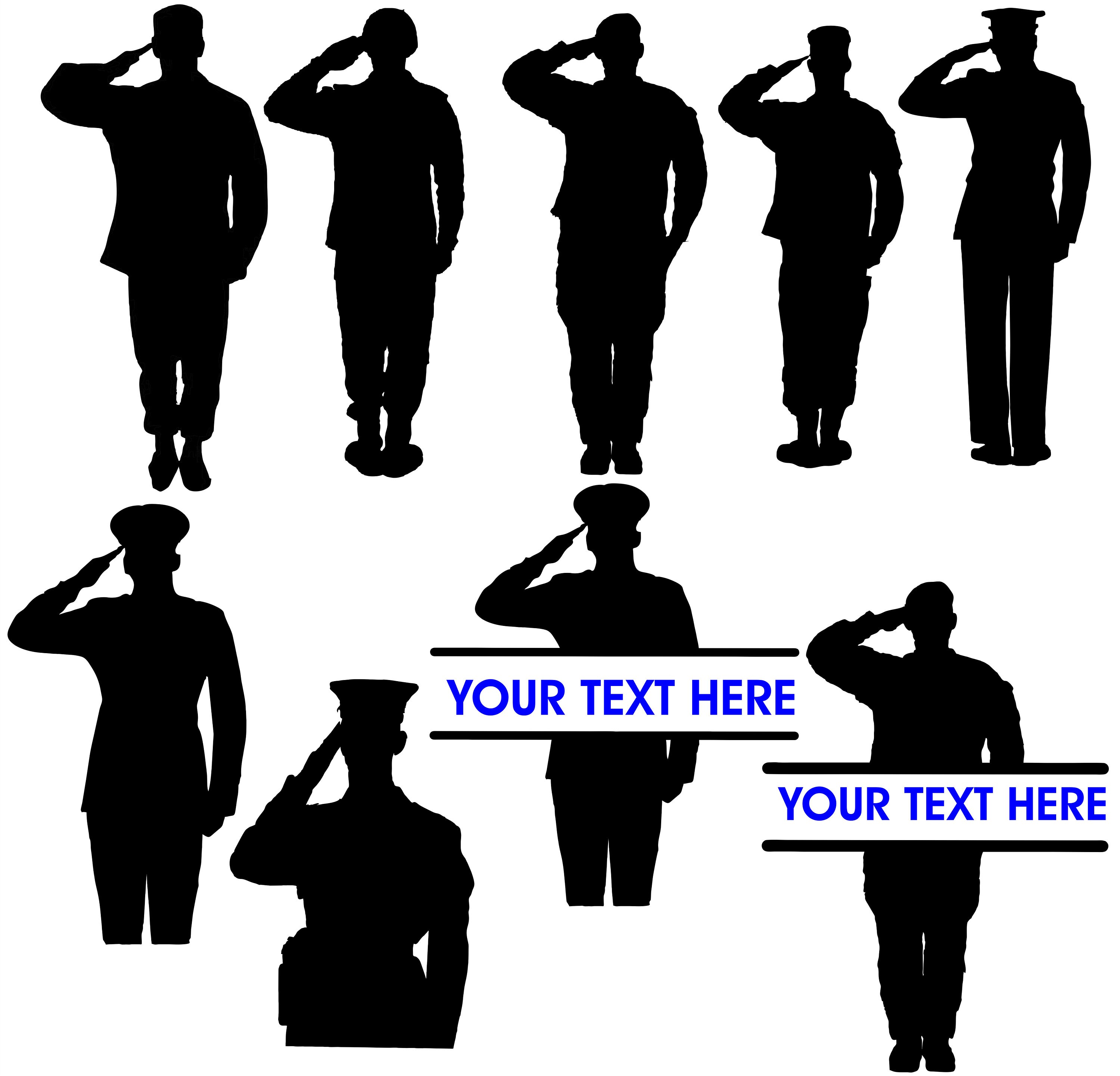 Greeting Salute Clip Art Dxf Svg, Png,eps, Jpg, for Shirt Design ...