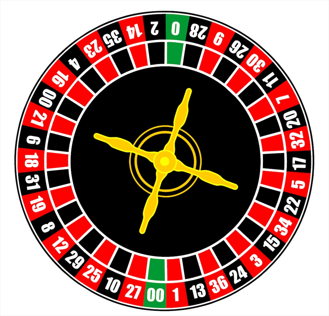 Casino Roulette Wheel and Tabel Clip Art Dxf Svg, Png,eps, Jpg, for ...