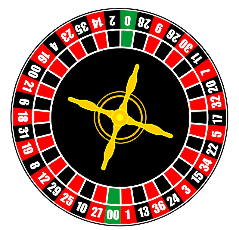 Casino Roulette Wheel and Tabel Clip Art Dxf Svg, Png,eps, Jpg, for ...