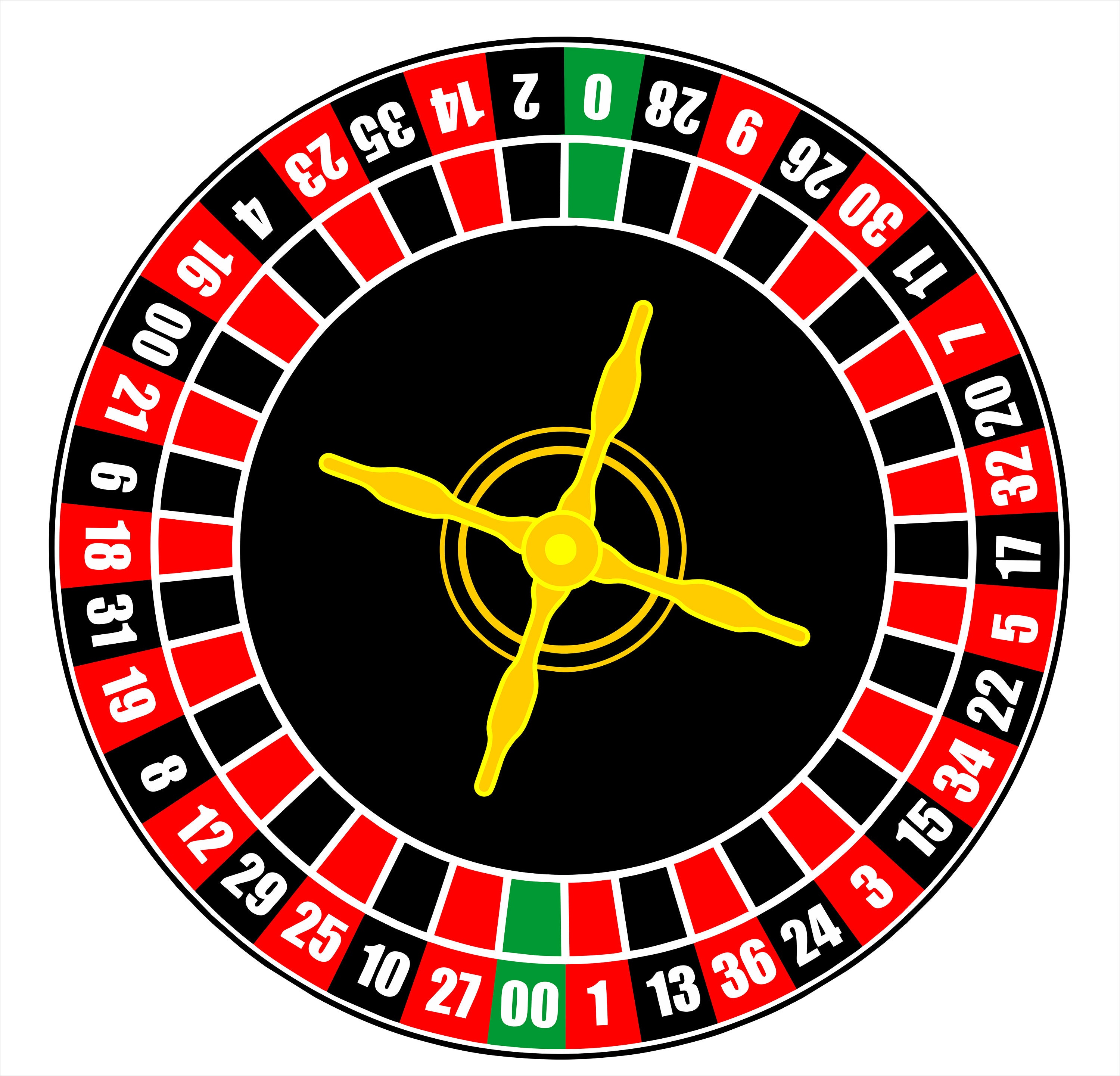 Casino Roulette Wheel and Tabel Clip Art Dxf Svg, Png,eps, Jpg, for ...