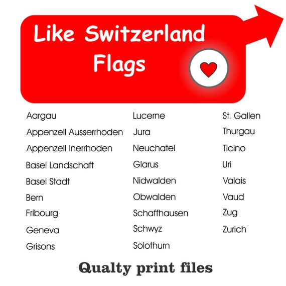List Of Swiss Flags