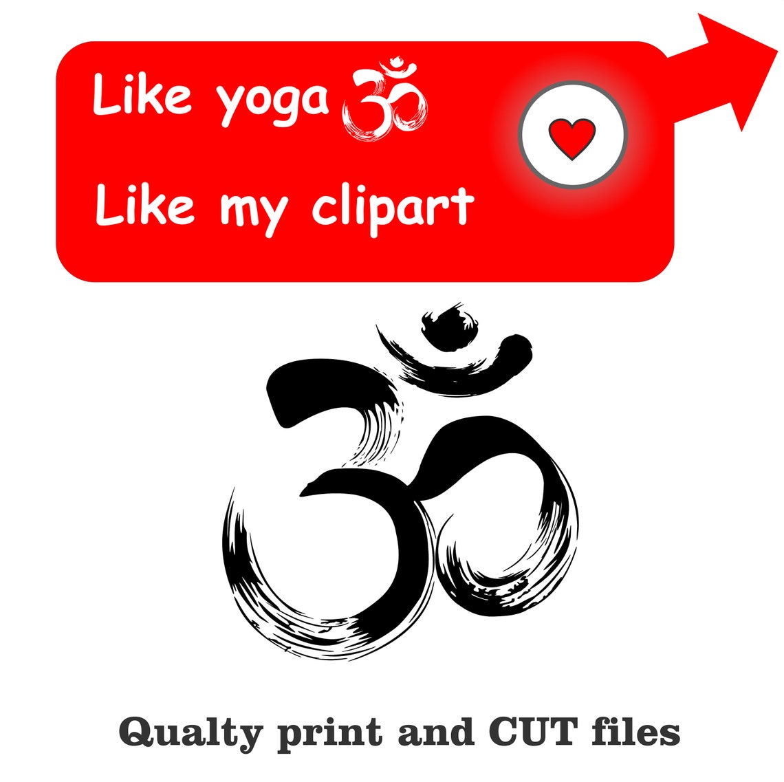 Yoga Symbol OM Clipart as Dxf-svg-png-eps-jpg Illustrations for ...