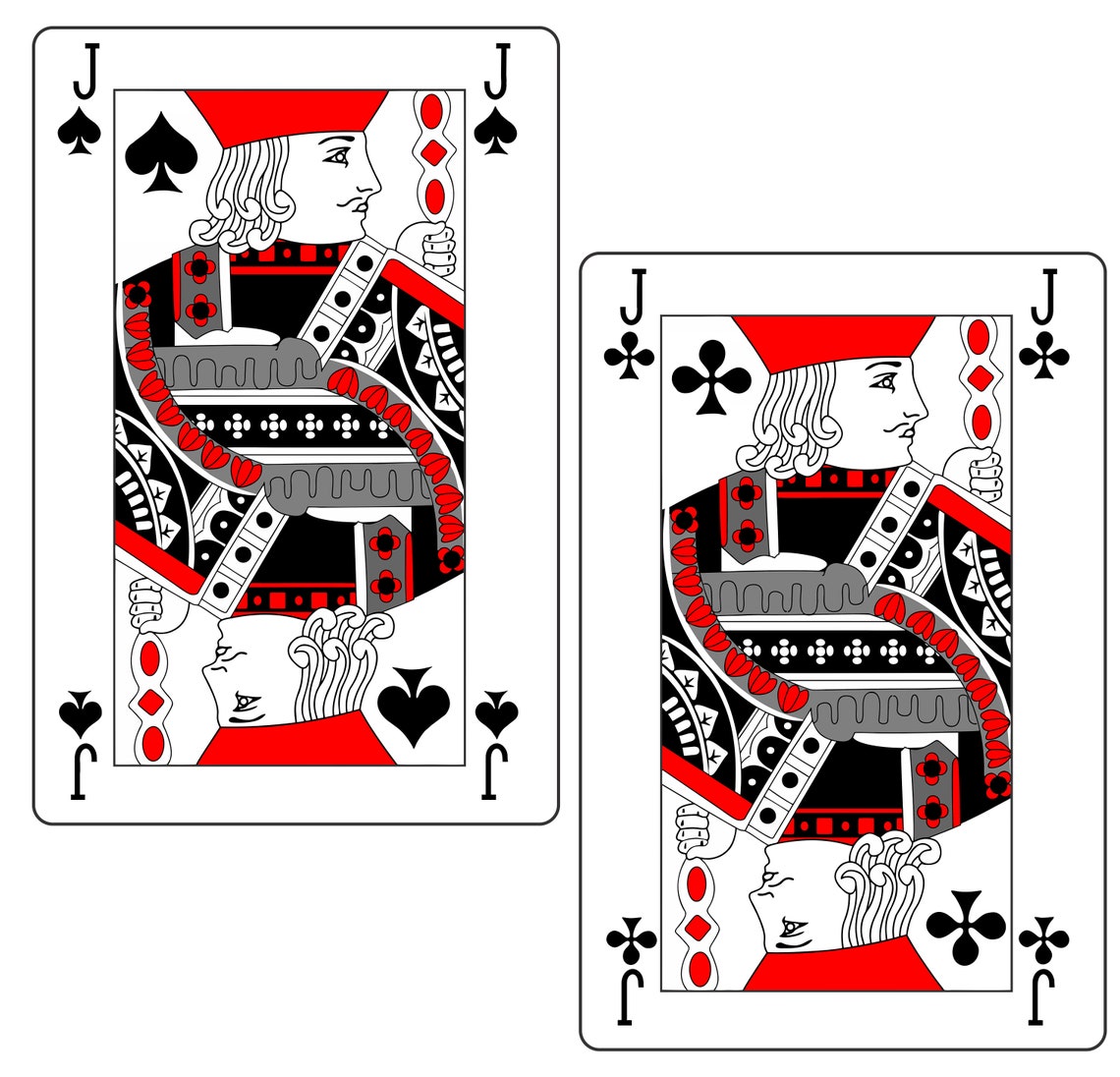 Jack Playing Card Clip Art Pdf, Svg, Png,eps, Jpg, for Shirt Design ...