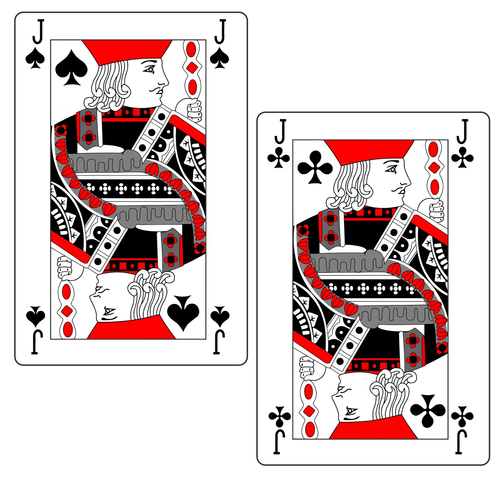 Jack Playing Card Clip Art Pdf, Svg, Png,eps, Jpg, for Shirt Design ...