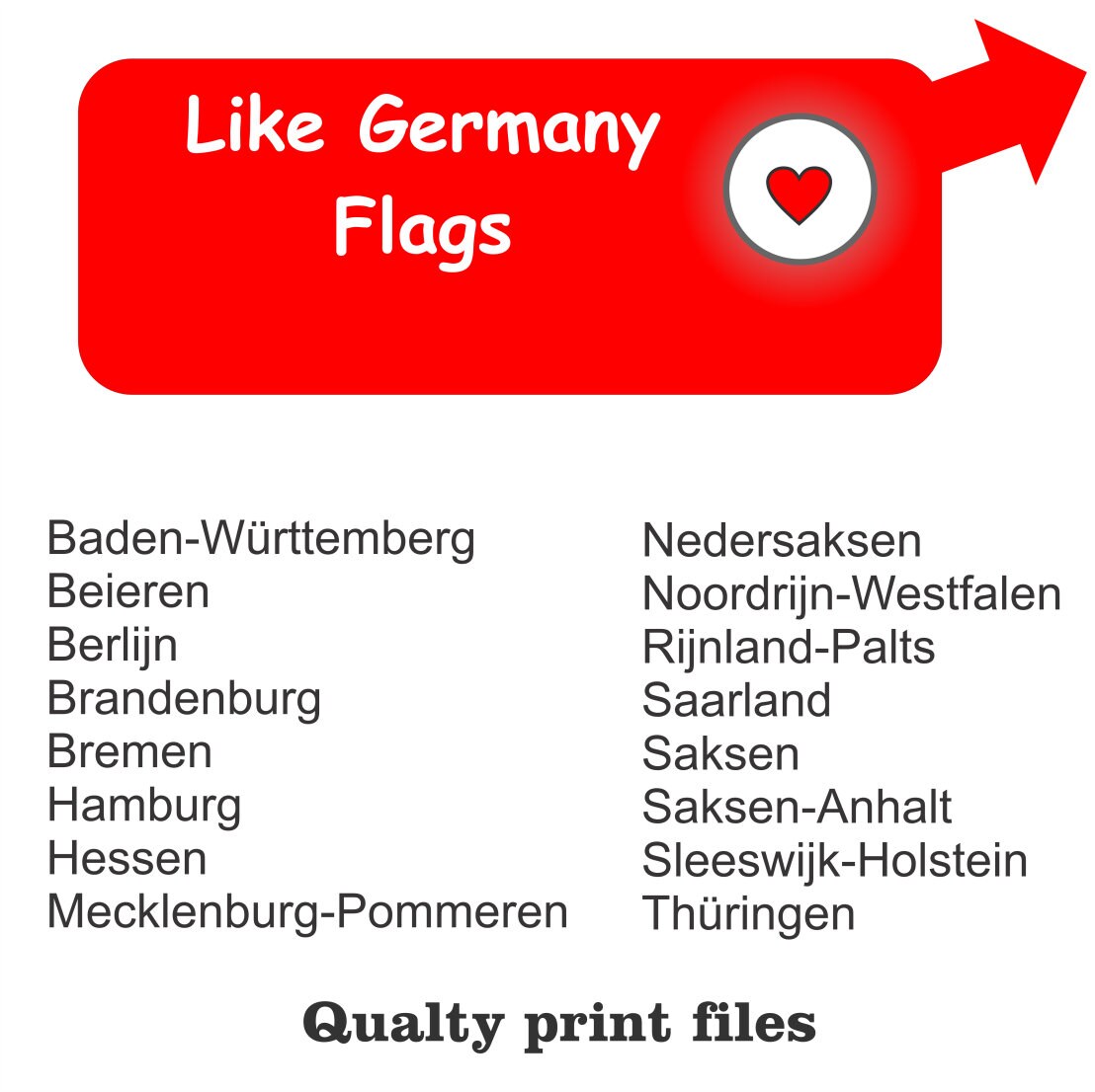 Flag and Cardio of Germany State Flags in Png Files Unique Clipart for ...