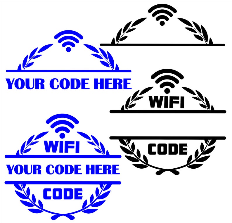 Unique Wifi Logo Clipart as Dxf-svg-png-eps-jpg Illustrations for ...