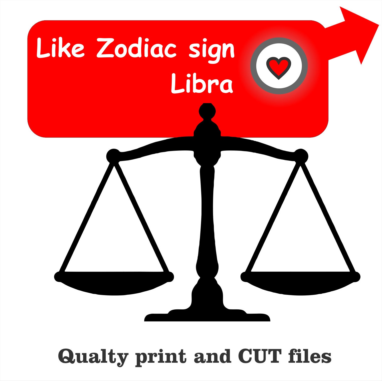 Zodiac Scale Sign Libra Clip Art Dxf Svg, Png,eps, Jpg, for Shirt Design, Clothing Imprint ...