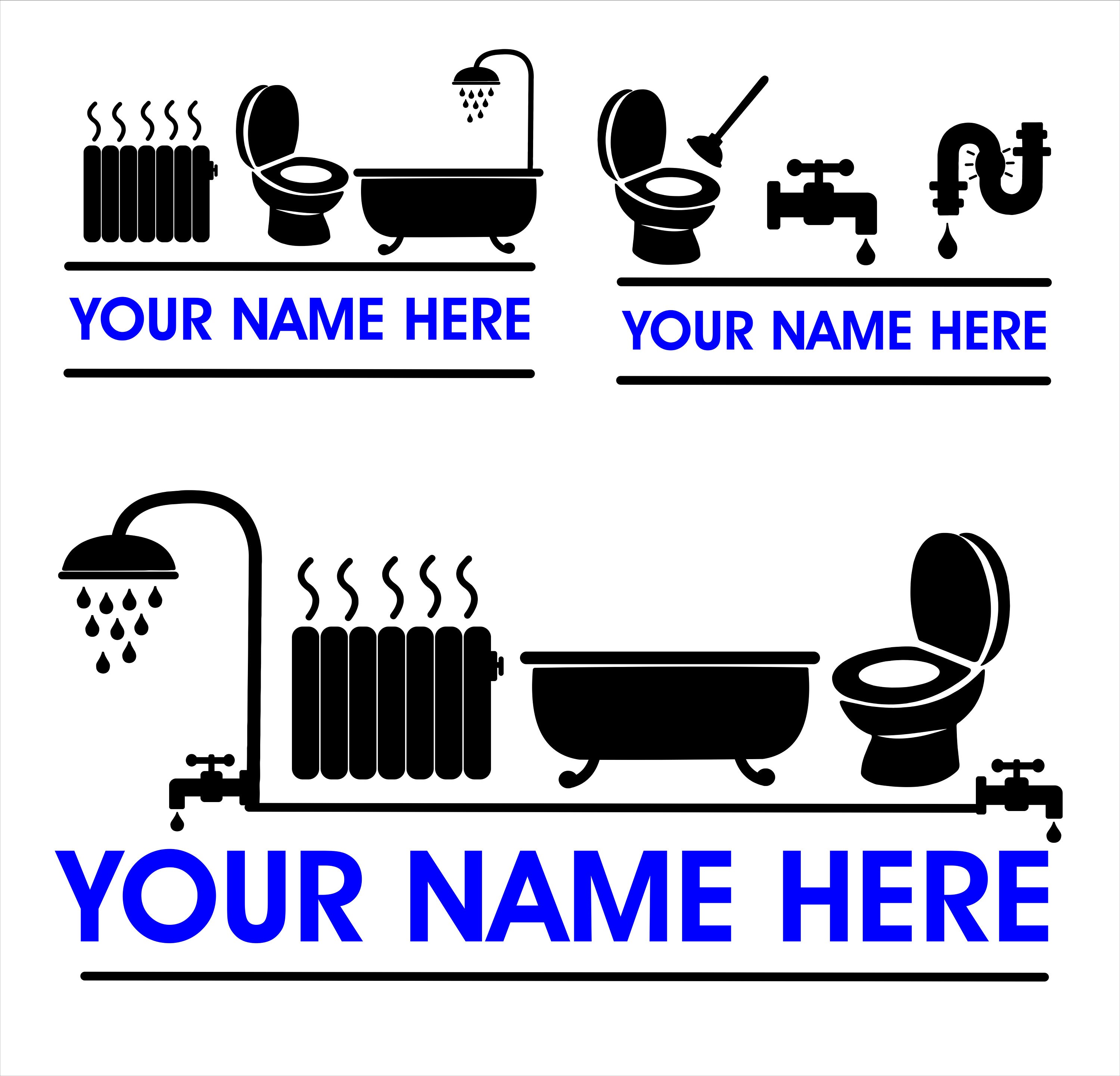 Unique Plumber Artwork as Dxf-svg-png-eps-jpg Illustrations for ...