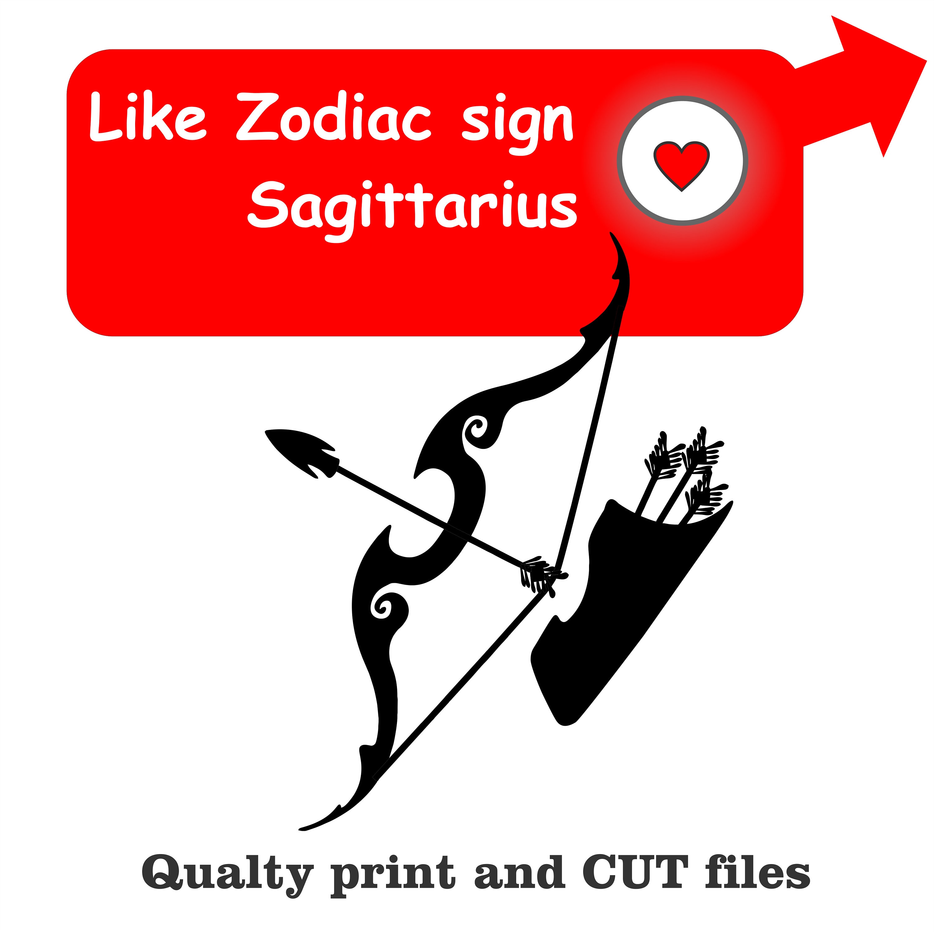 Zodiac Sign Sagittarius Clip Art Dxf Svg, Png,eps, Jpg, for Shirt ...