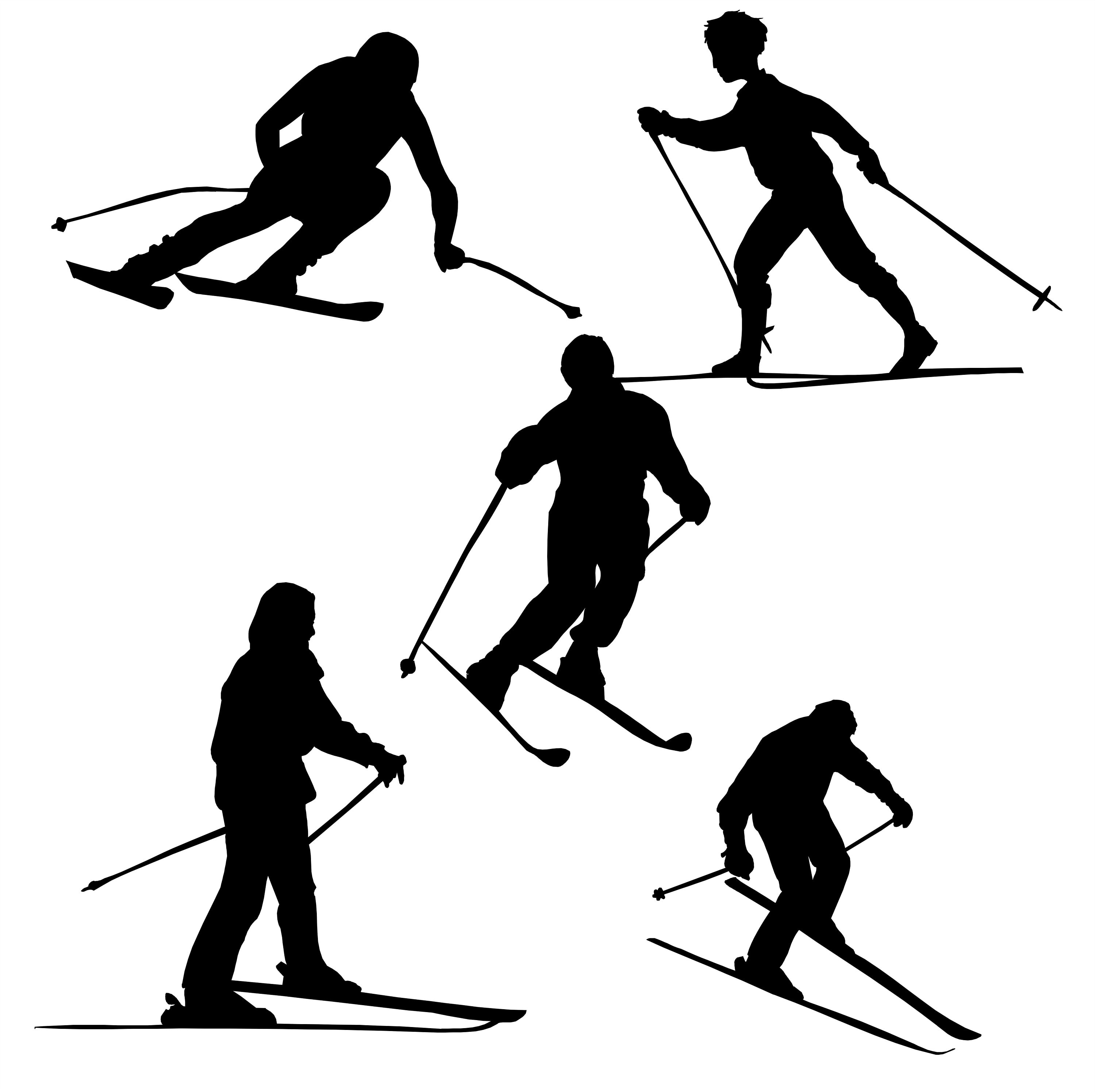 Unique Winter Sports Clipart as Dxf-svg-png-eps-jpg for Laser Cutting ...