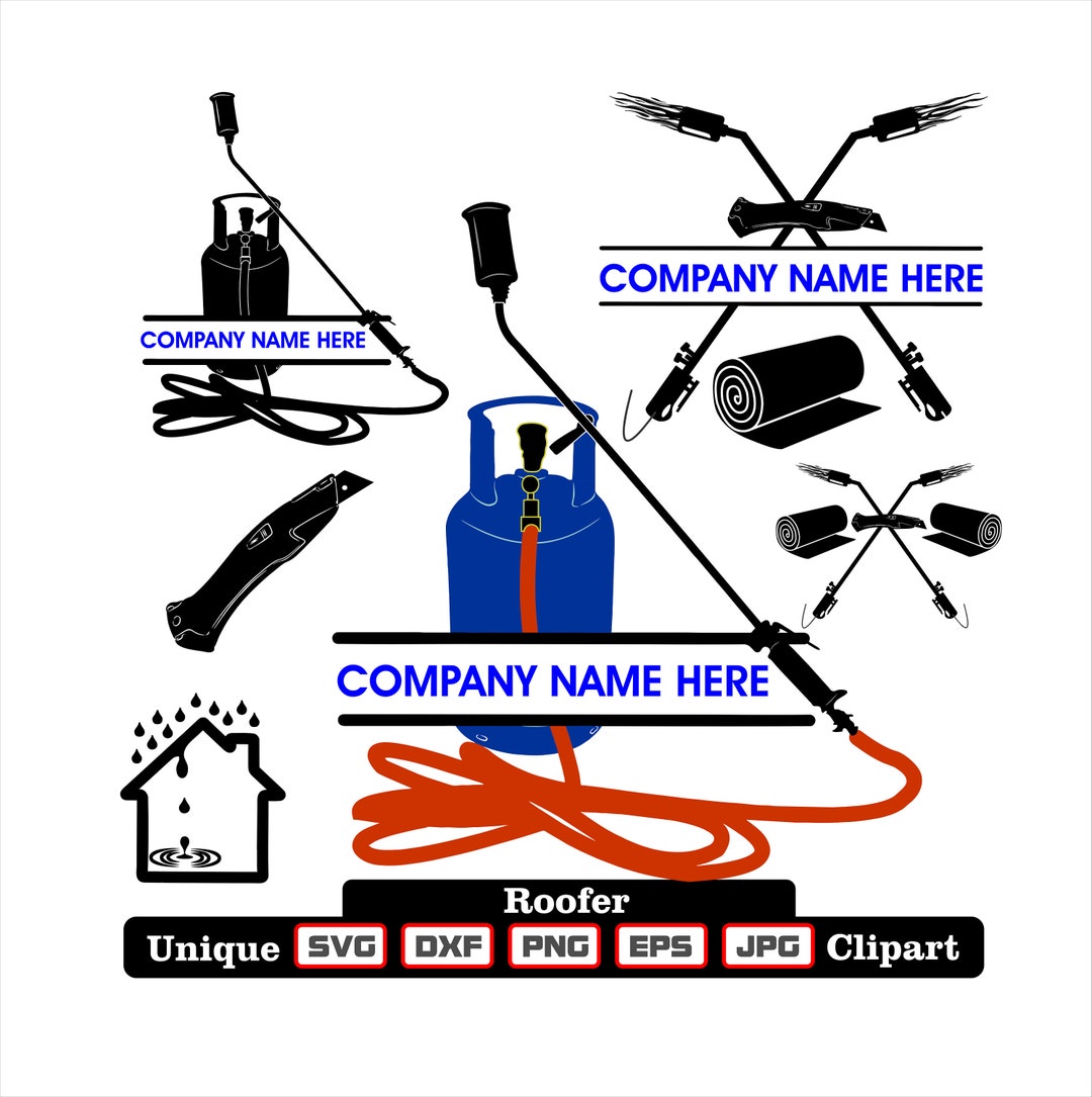 Roofer Clip Art Dxf Svg Png Eps Jpg for Cutting,shirt Design, Clothing ...