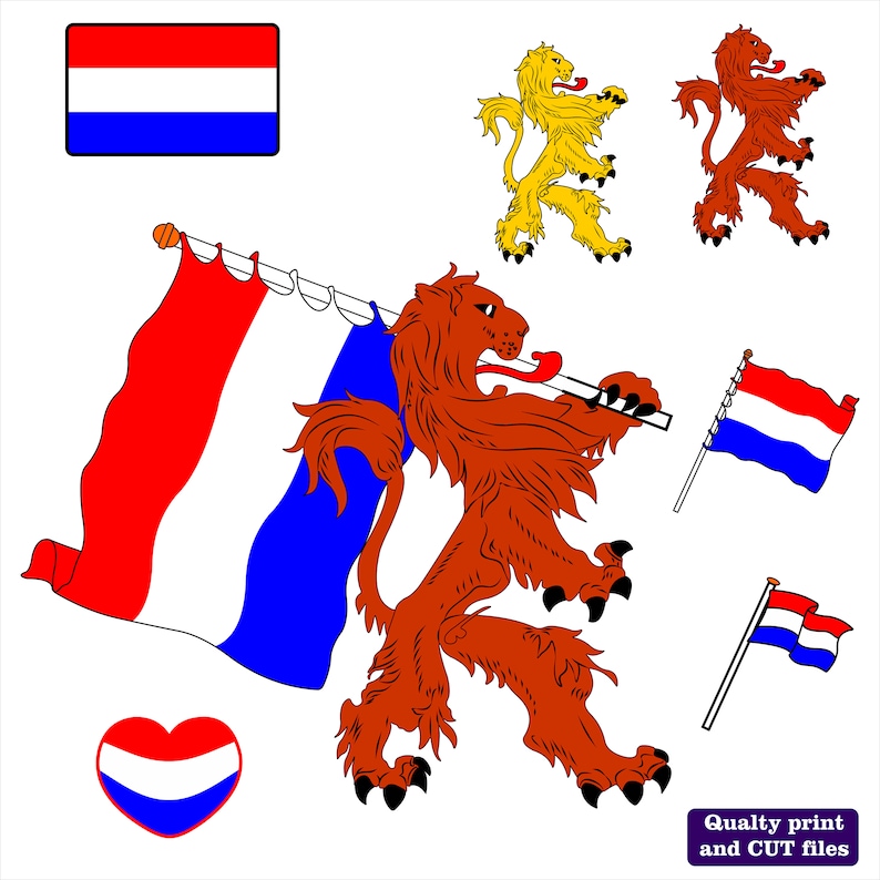 Flags of the 12 Provinces of the Netherlands as - Etsy