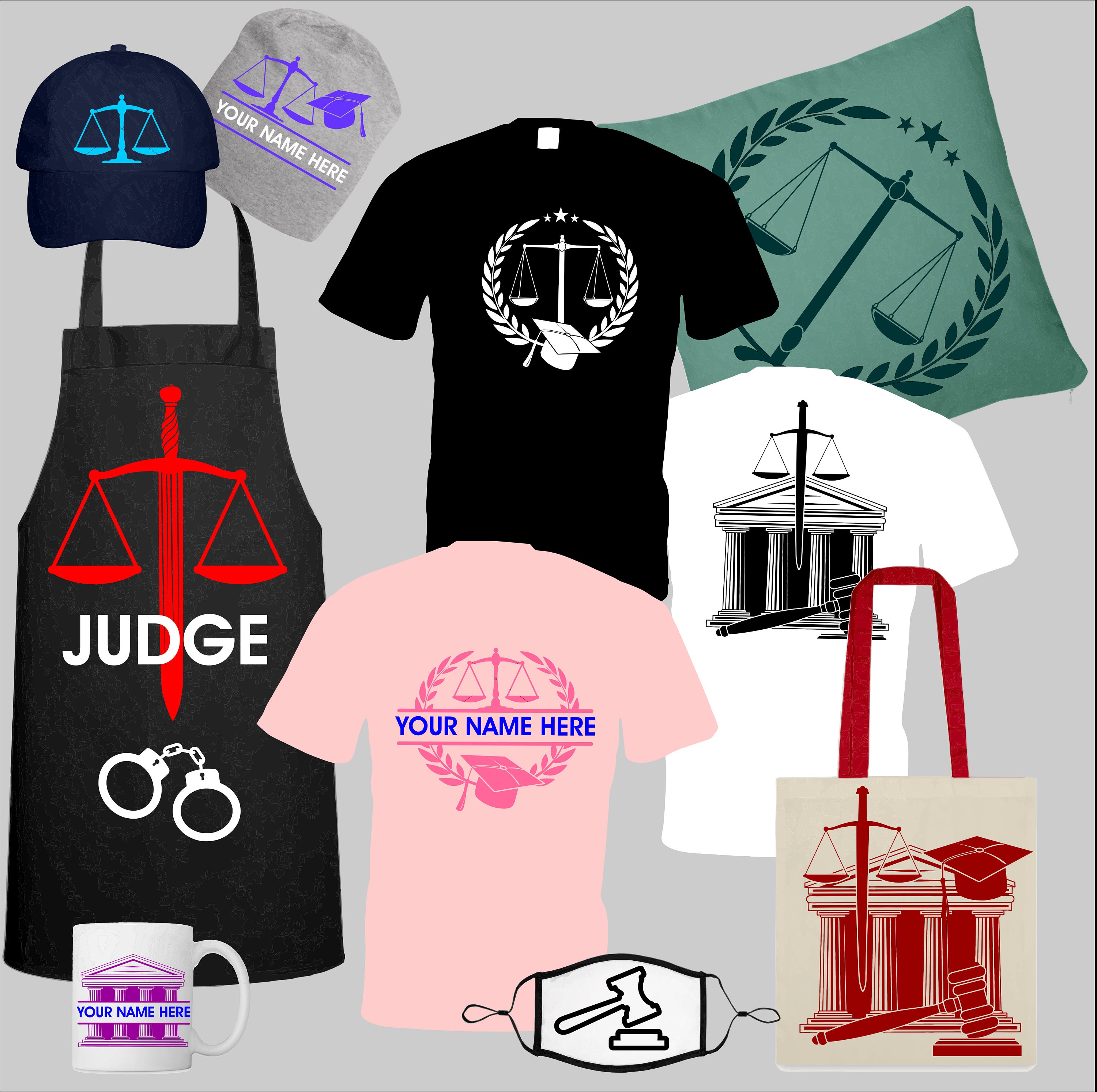 Judge Court Lawyer Clip Art Dxf Svg Png Eps Jpg for - Etsy