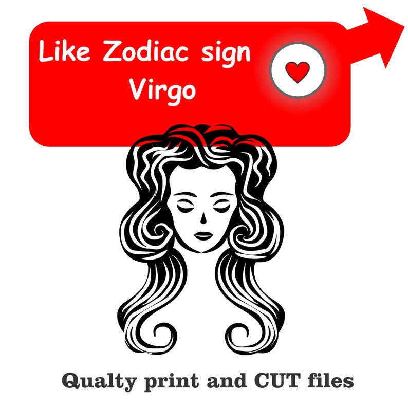 Zodiac Sign Virgo Clip Art Dxf Svg, Png,eps, Jpg, for Shirt Design ...