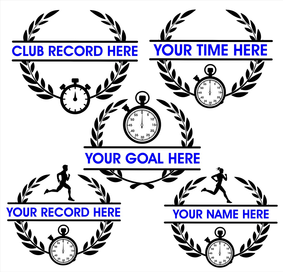 Stopwatch Timer Clip Art Dxf Svg Png Eps Jpg for Cutting,shirt Design ...