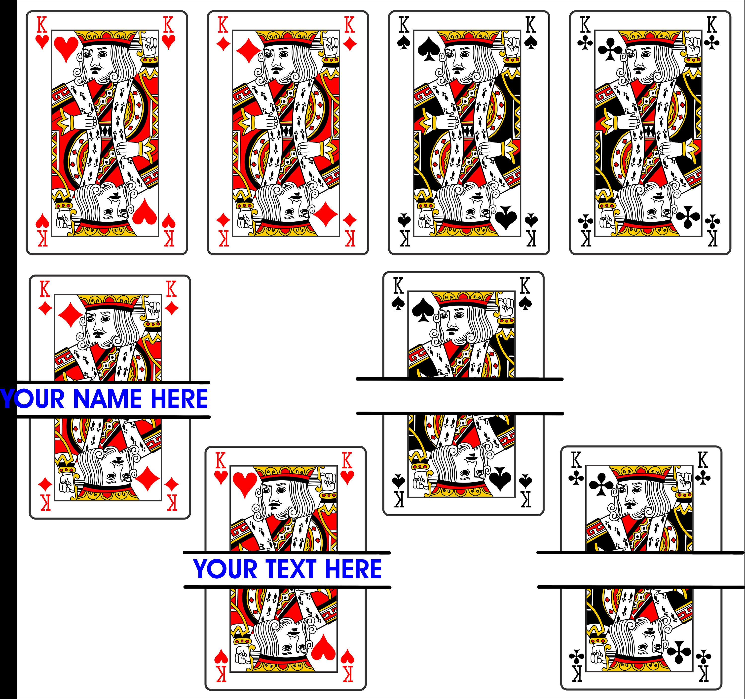King Playing Card Clip Art Pdf, Svg, Png,eps, Jpg, for Shirt Design ...