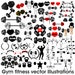 Unique Gym and Fitness Cutting Files. Files as Dxf-svg-png-eps-jpg ...