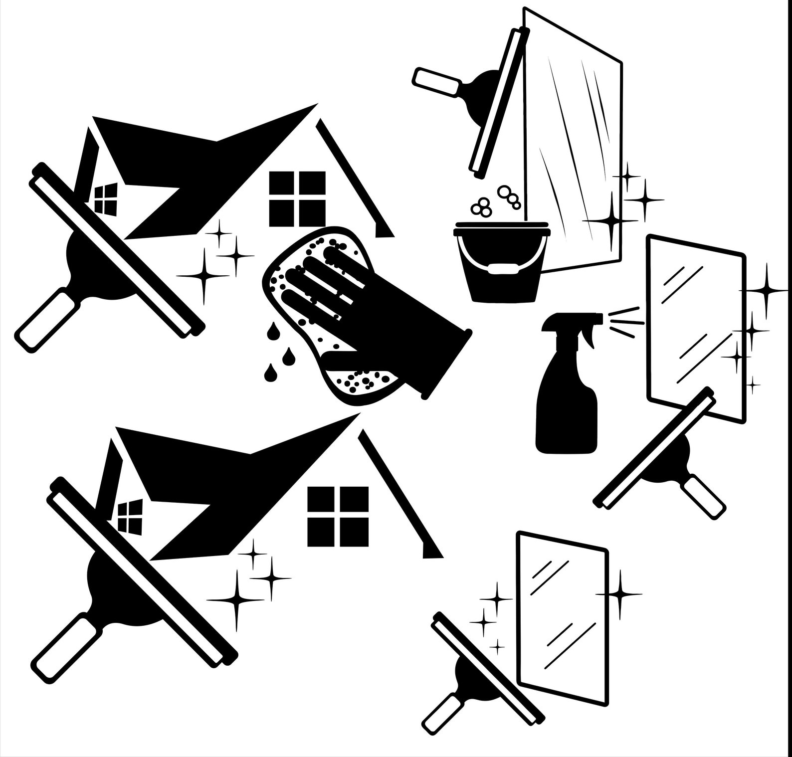 Unique Window Washer, Window Cleaner Artwork as Dxf-svg-png-eps-jpg ...