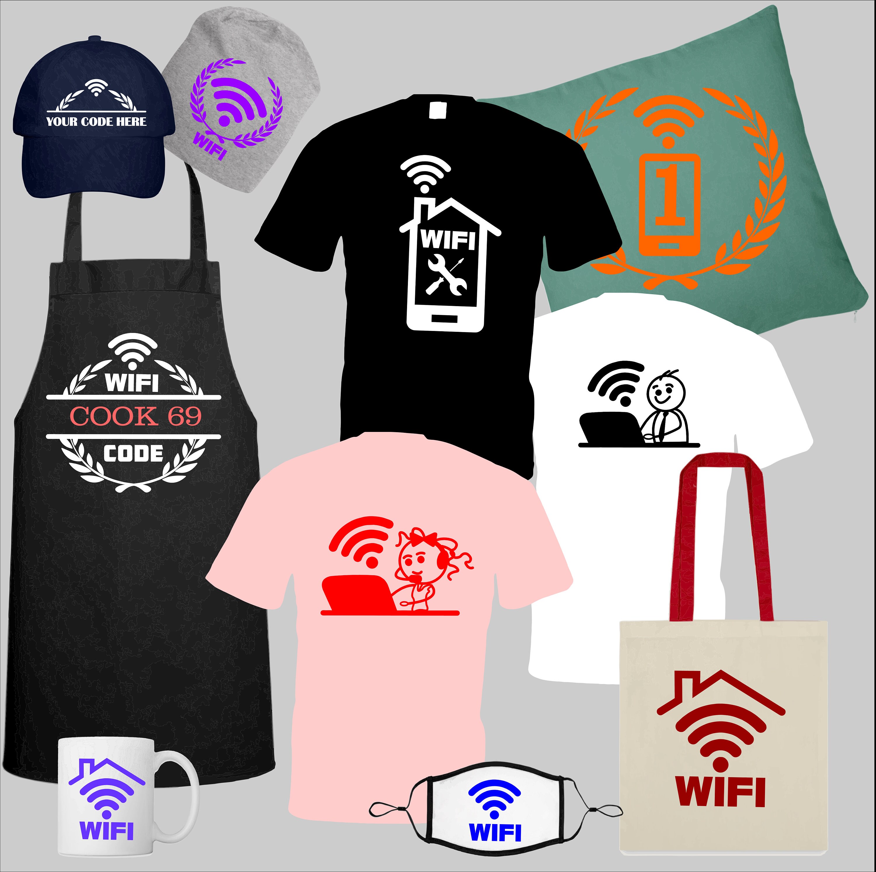 Unique Wifi Logo Clipart as Dxf-svg-png-eps-jpg Illustrations for ...