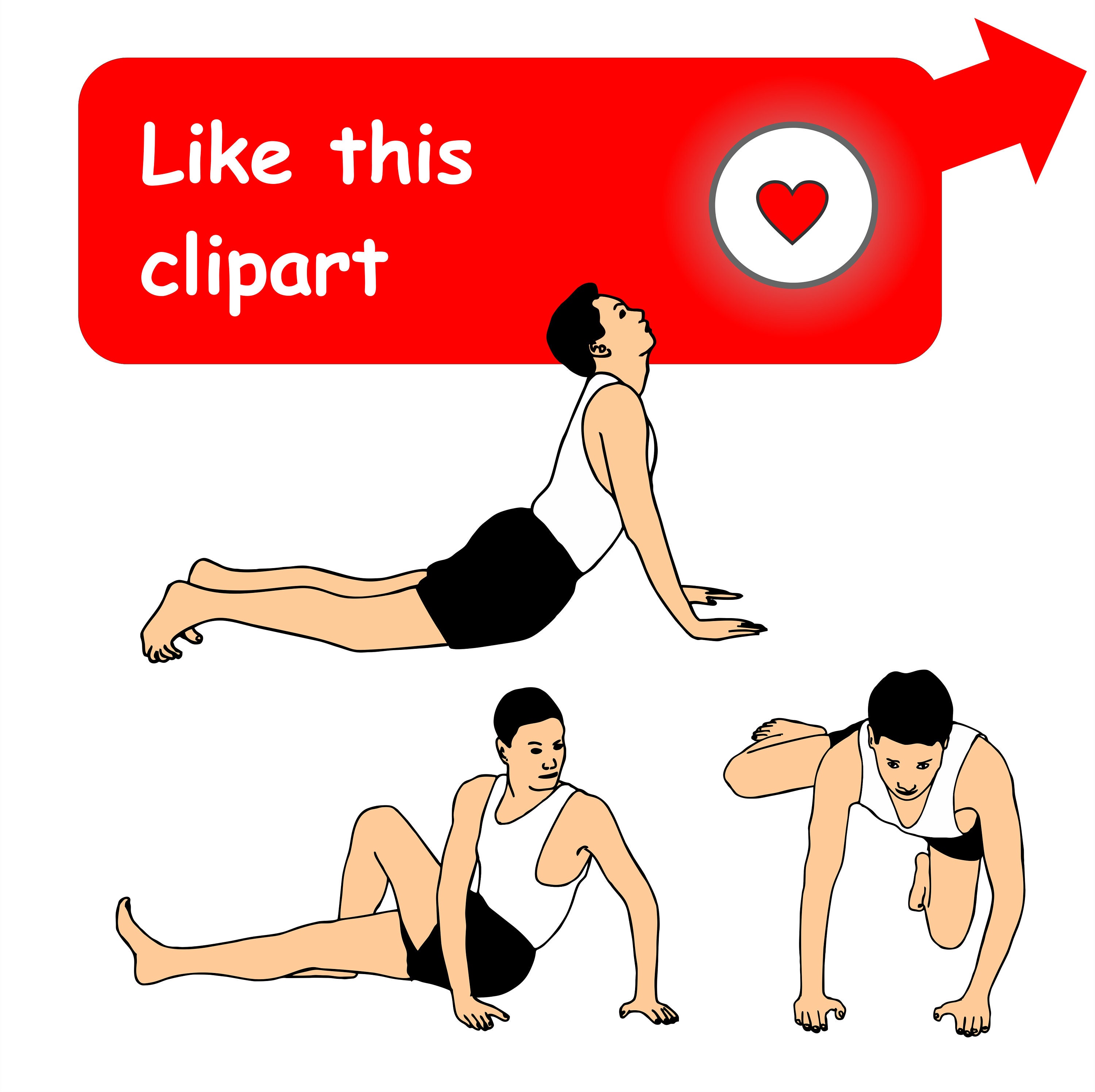 280 Sport Stretch Exercises 'stretching Strength Mobilising' 280 Gif ...