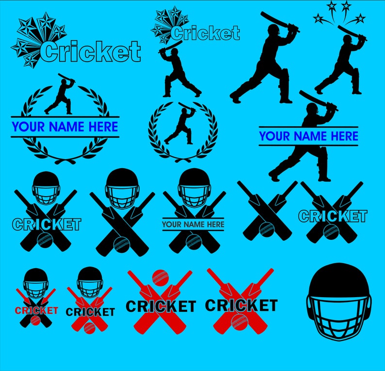Cricket Clip Art Dxf Svg Png Eps Jpg for Cutting, Clothing Imprint ...