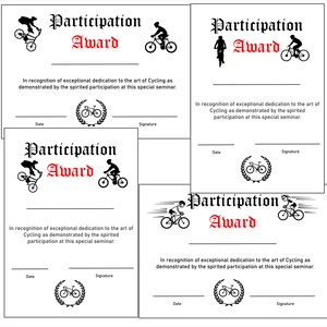 Unique Cycling Certificates as Pdf-dxf-svg-png Files for Direct ...