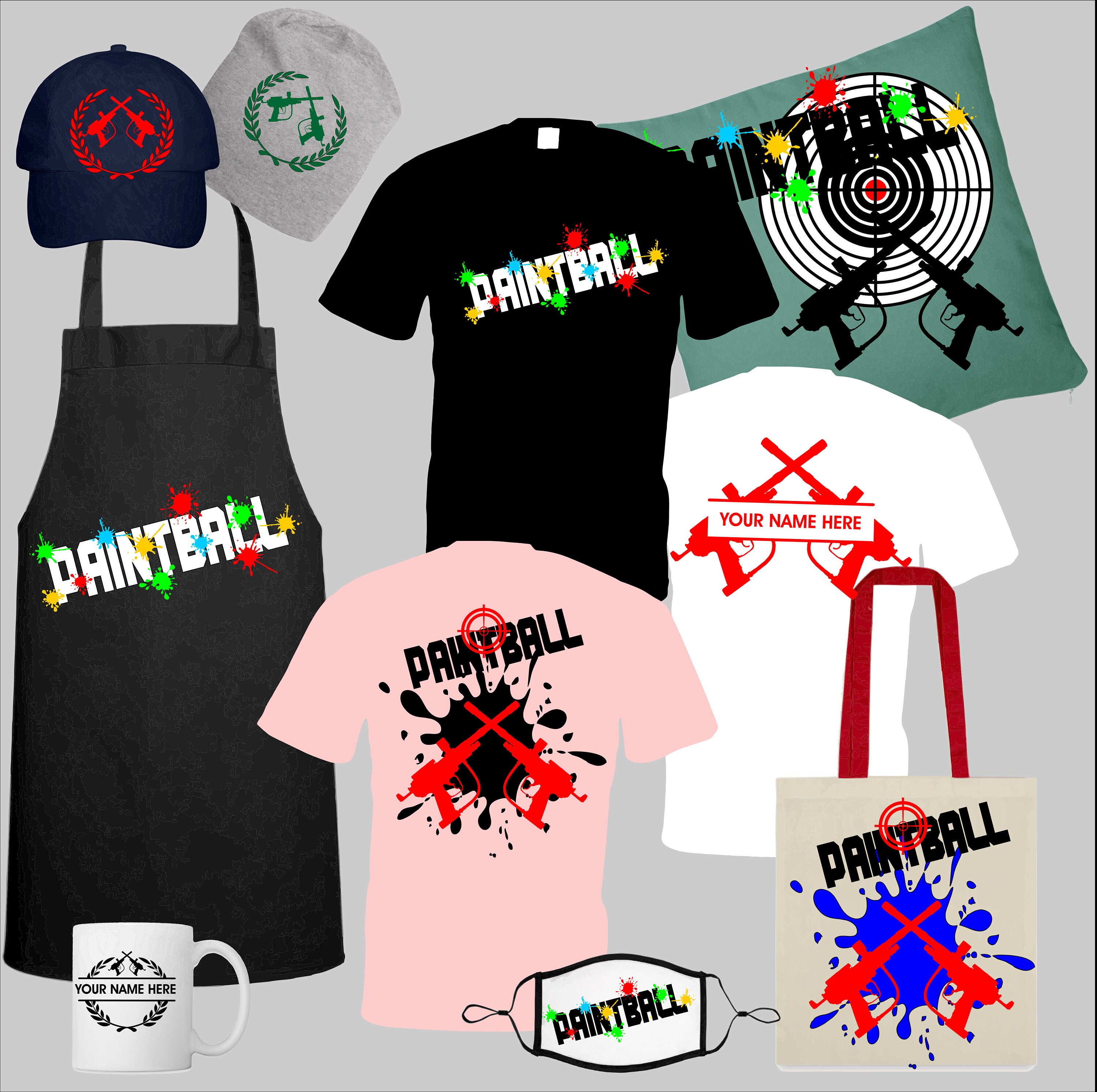 Unique Paintball Artwork as Dxf-svg-png-eps-jpg Illustrations for ...