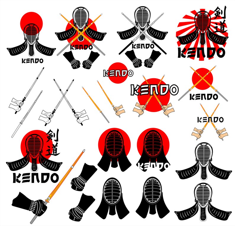 Unique Kendo Clipart and Cut Files. as Dxf-svg-png-eps-jpg ...
