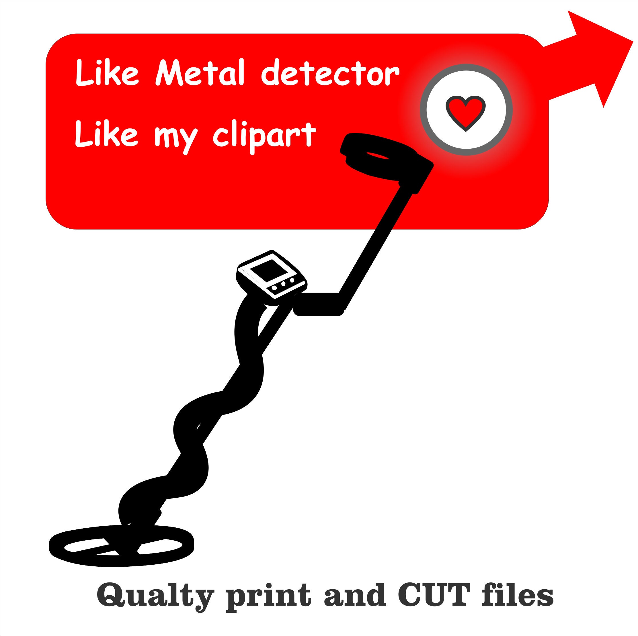 Unique Metal Detector Artwork as Dxf-svg-png-eps-jpg Illustrations for ...