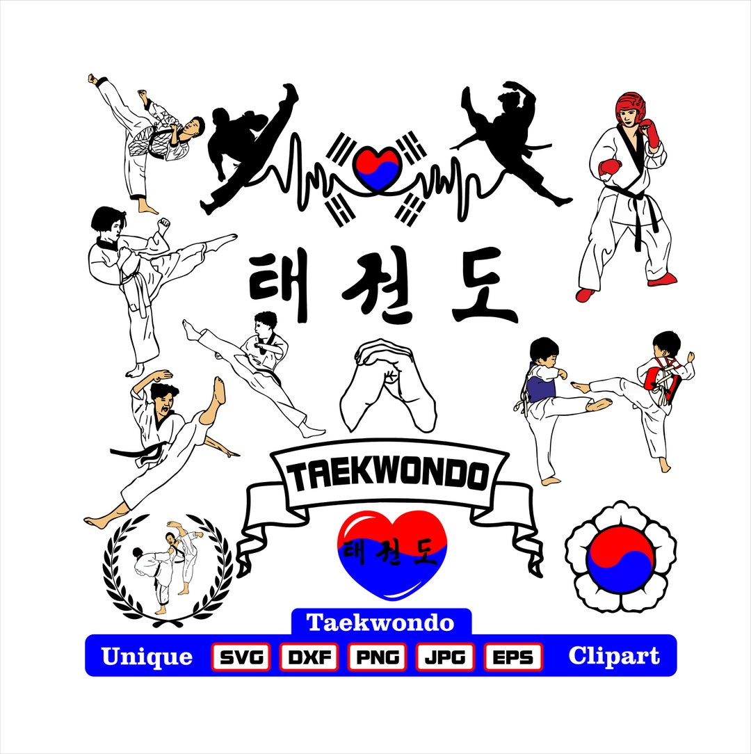 Unique Taekwondo Clipart and Cut Files. as Dxf-svg-png-eps-jpg ...