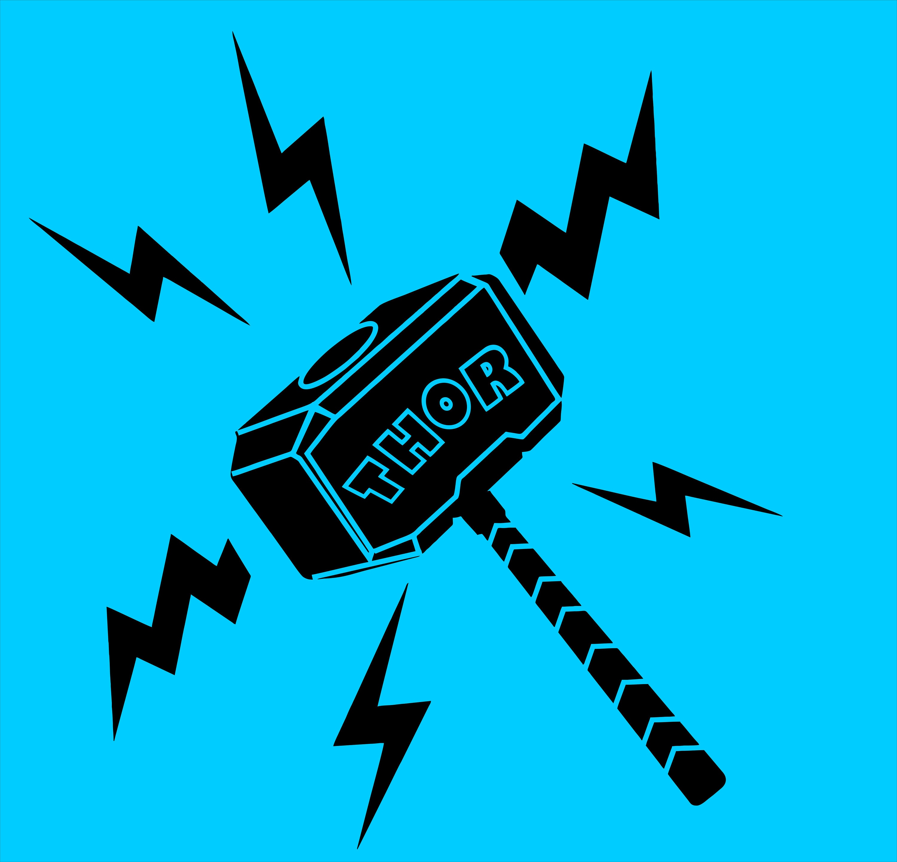 Hammer of Thor Clip Art Dxf Svg Png Eps Jpg for Cutting,shirt Design ...