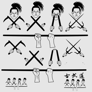 Unique Kobudo Clipart and Cutting Files. Files as Dxf-svg-png-eps-jpg ...