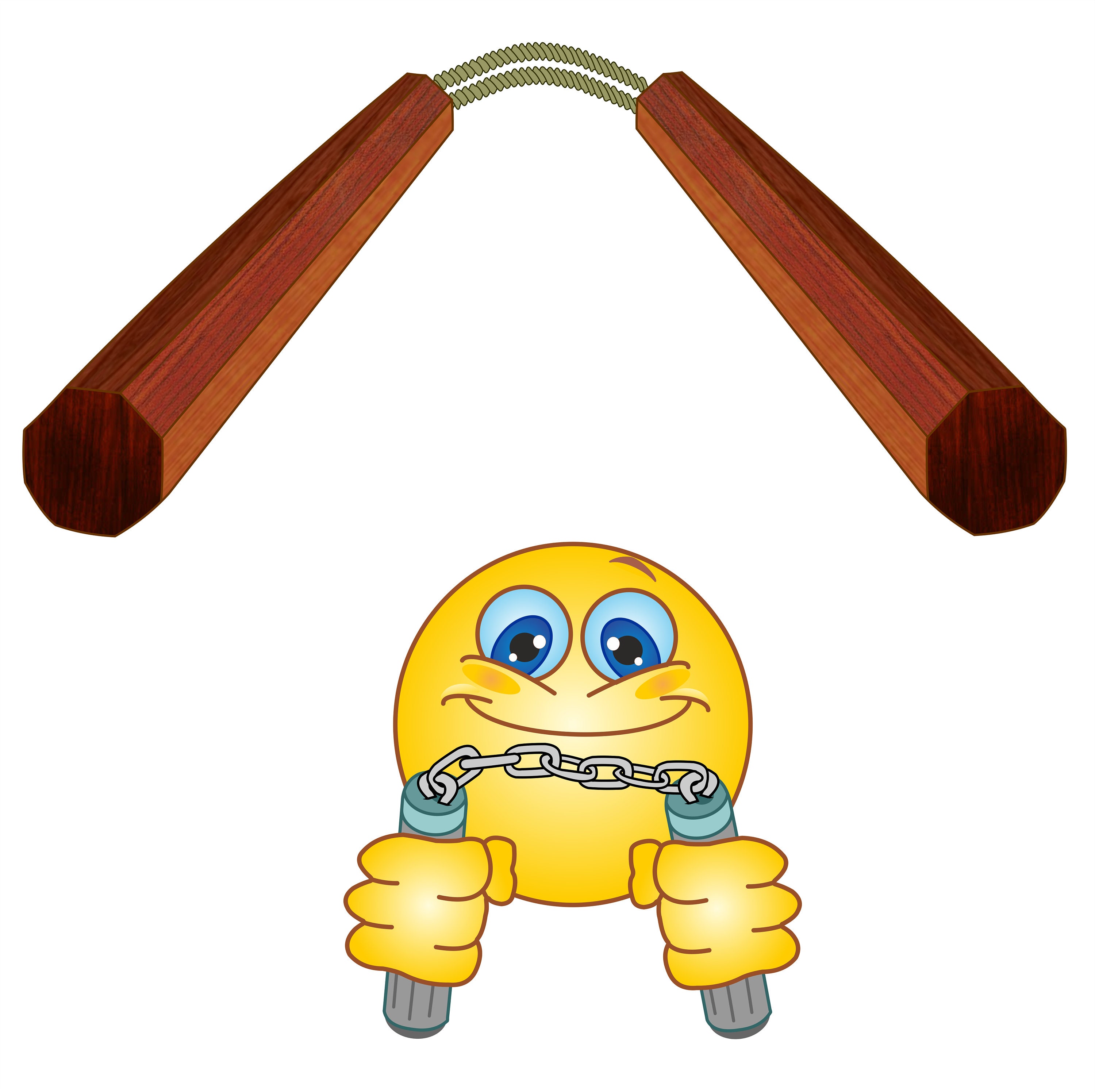 Nunchaku Clipart 11 Designs PNG and SVG, EPS Vector - Etsy