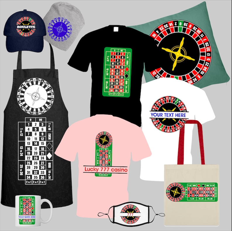 Casino Roulette Wheel and Tabel Clip Art Dxf Svg, Png,eps, Jpg, for ...