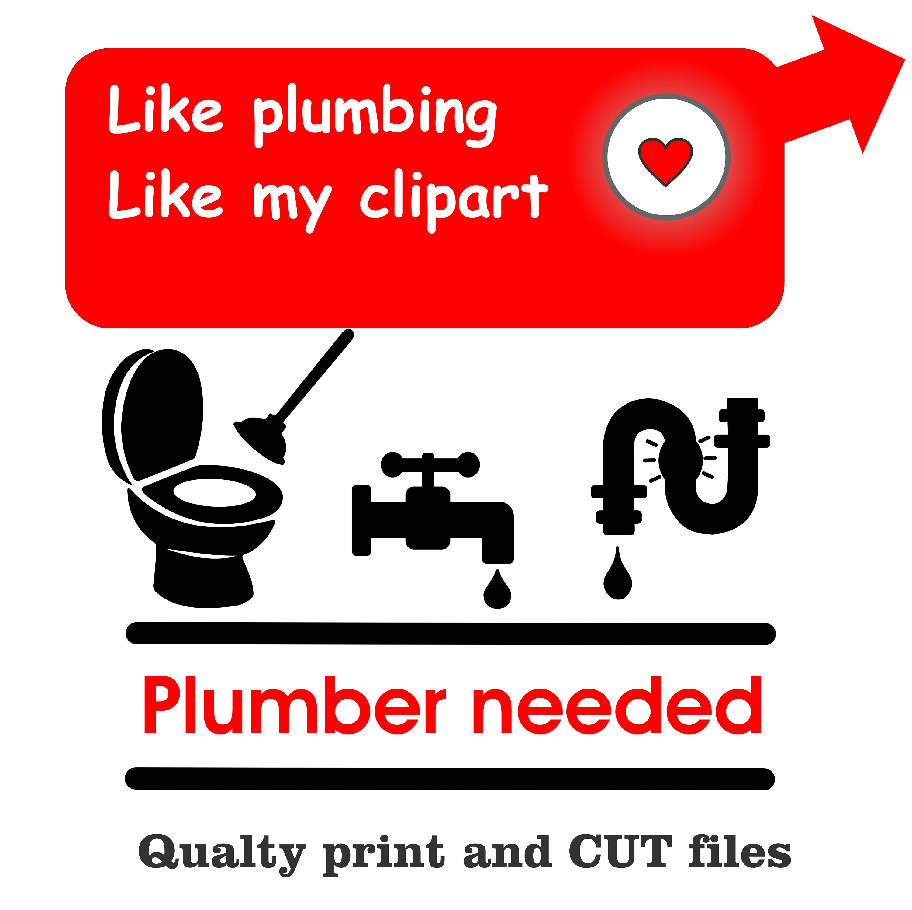 Unique Plumber Artwork as Dxf-svg-png-eps-jpg Illustrations for ...