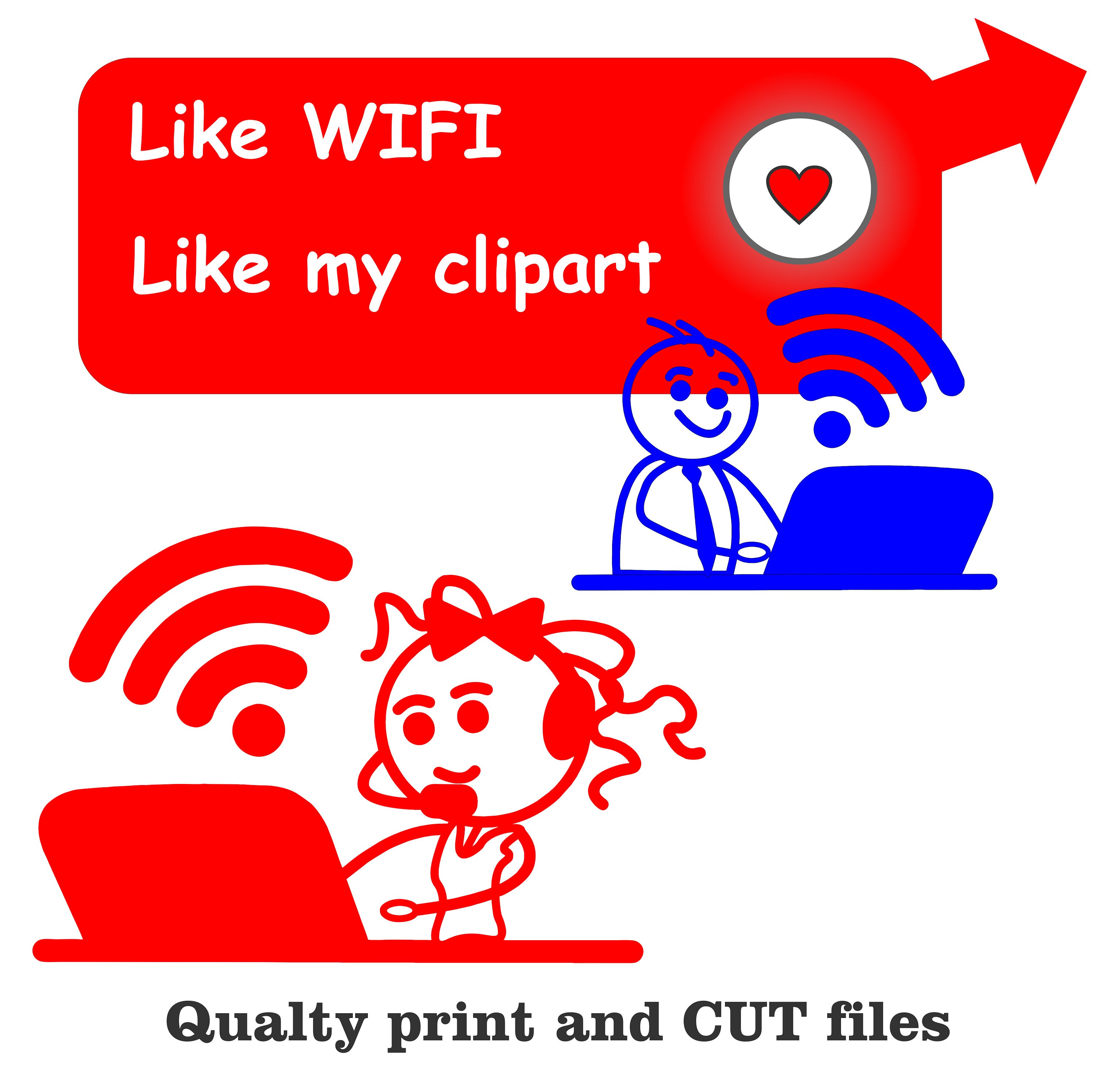 Unique Wifi Logo Clipart as Dxf-svg-png-eps-jpg Illustrations for ...